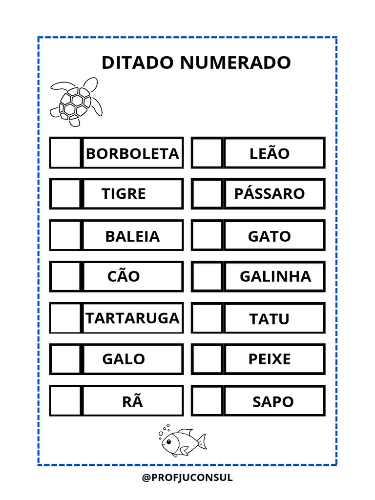Ditado Numerado | PDF