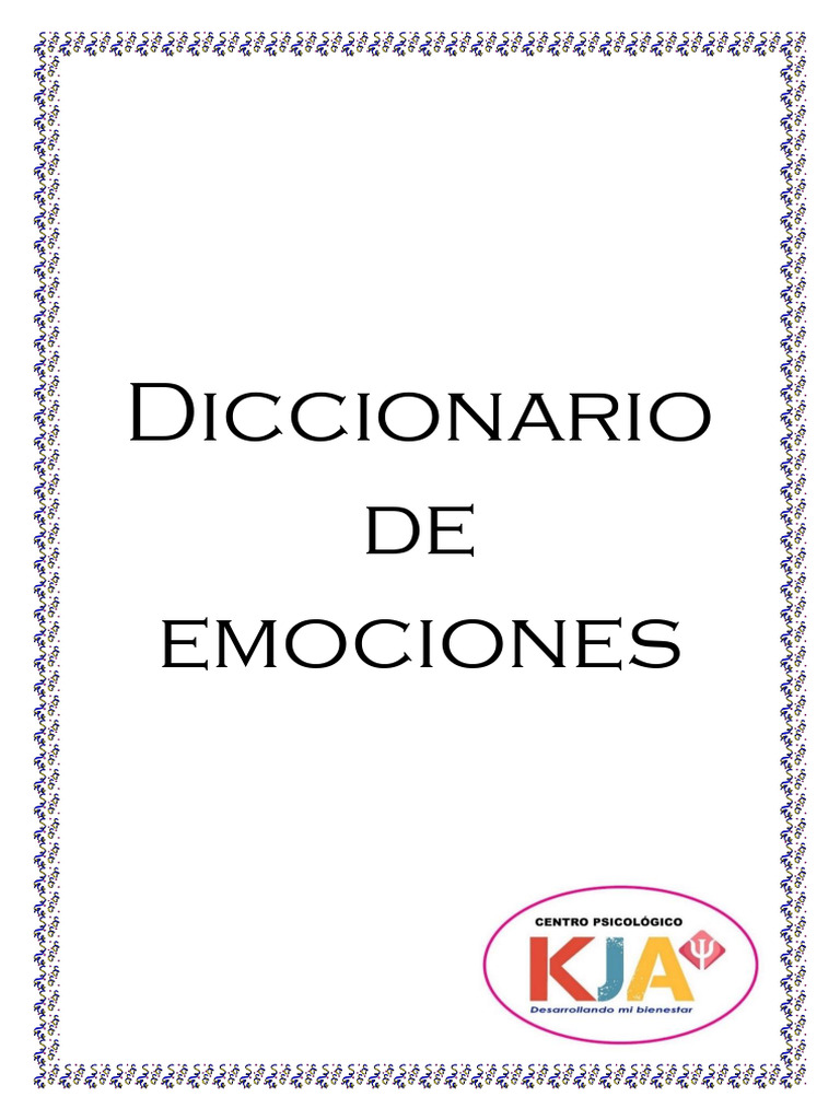 Diccionario de Emociones - Parte 1 | PDF