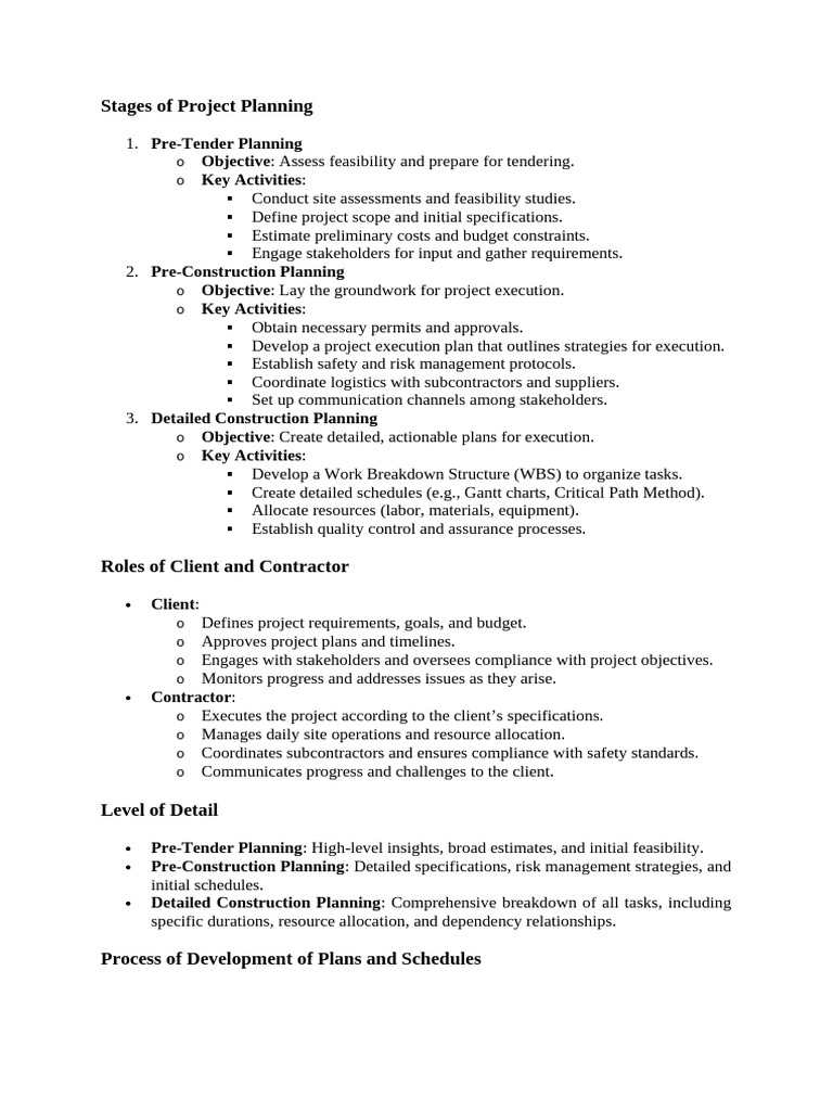 Stages of Project Planning | PDF | Business