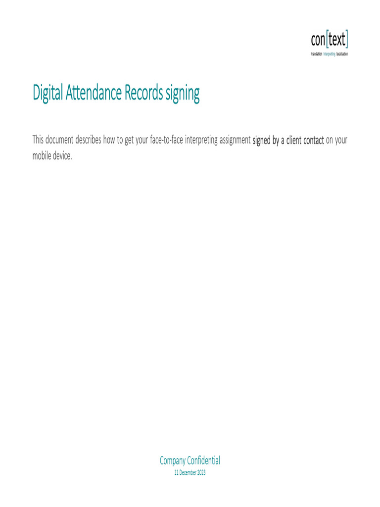 Digital Attendance Record Signing Guide | PDF | Computing
