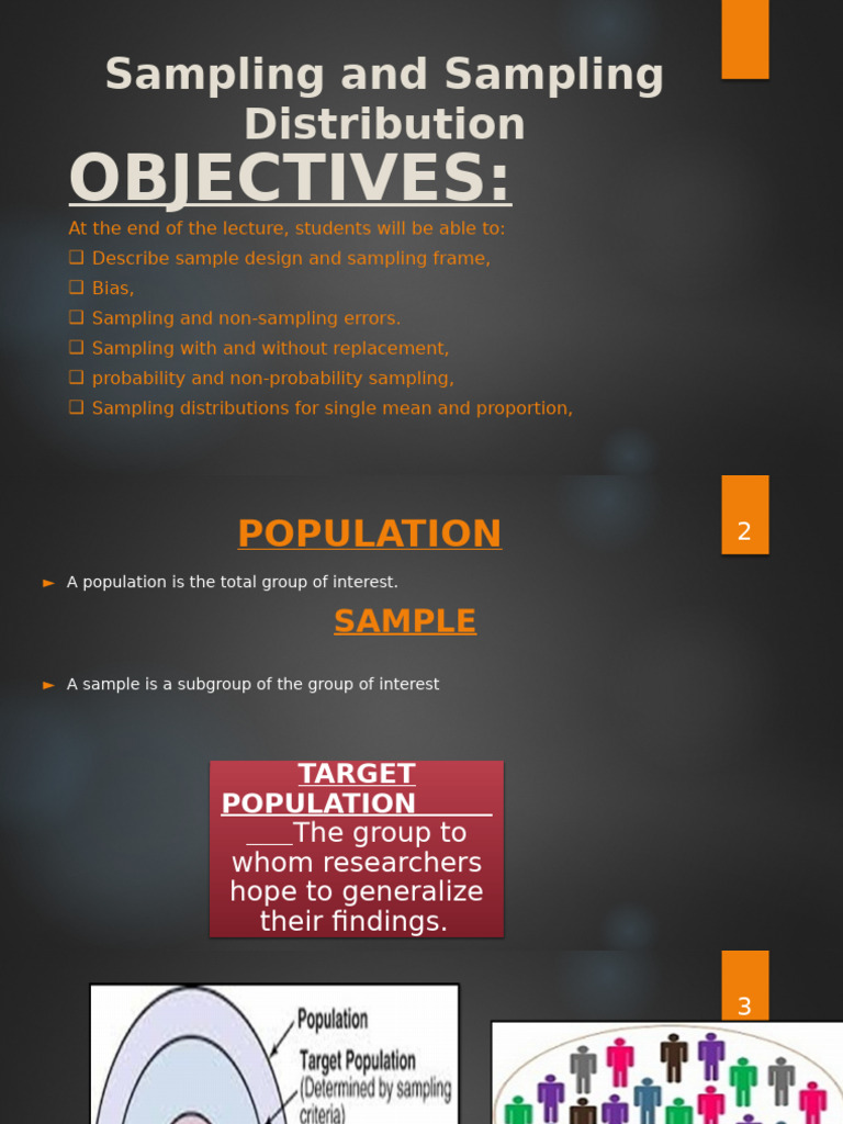 Sampling and Distribution | PDF | Sampling (Statistics) | Probability Distribution