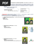 Tabela de Fluxos e Fio2 Cpap Bolhas | PDF