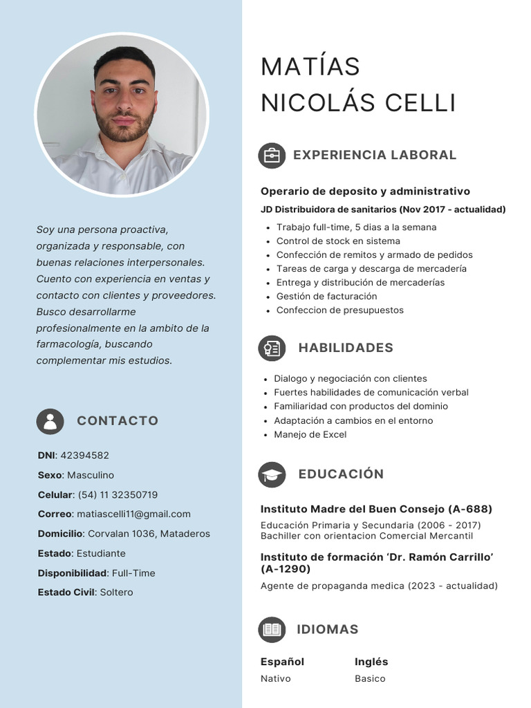 Matias Celli CV | PDF