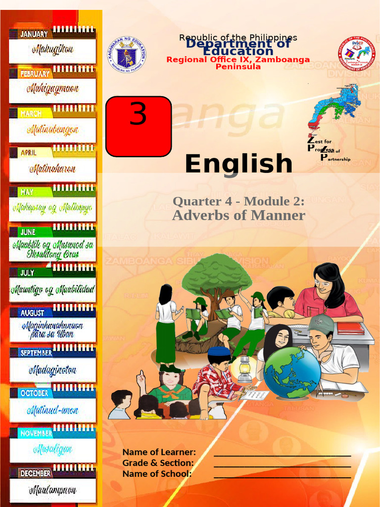 English3 q4 Mod2 Adverbsofmanner | PDF | Adverb