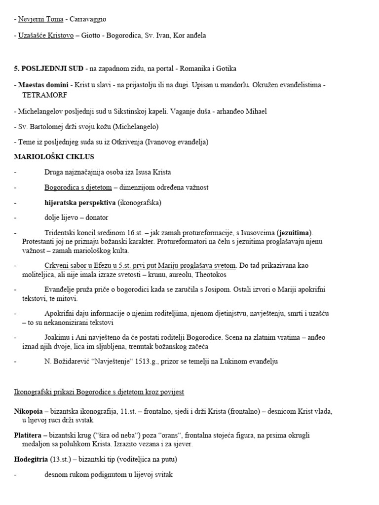 Skripta Za Ikonologiju 3 | PDF