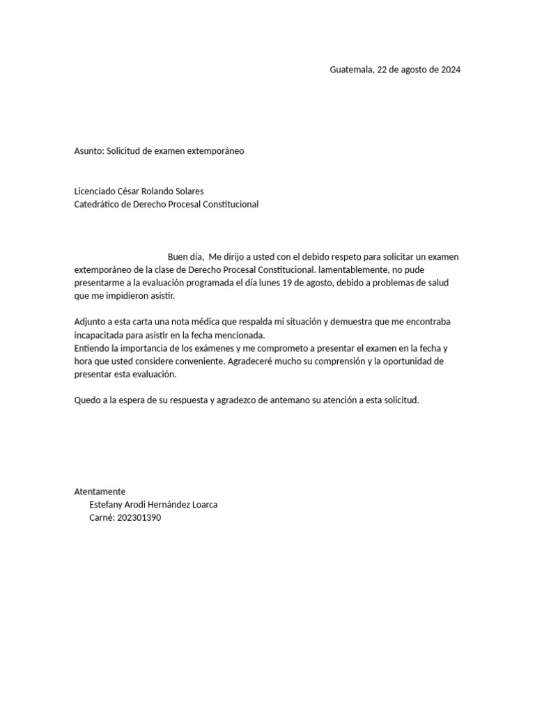 Examen extemporaneo | PDF