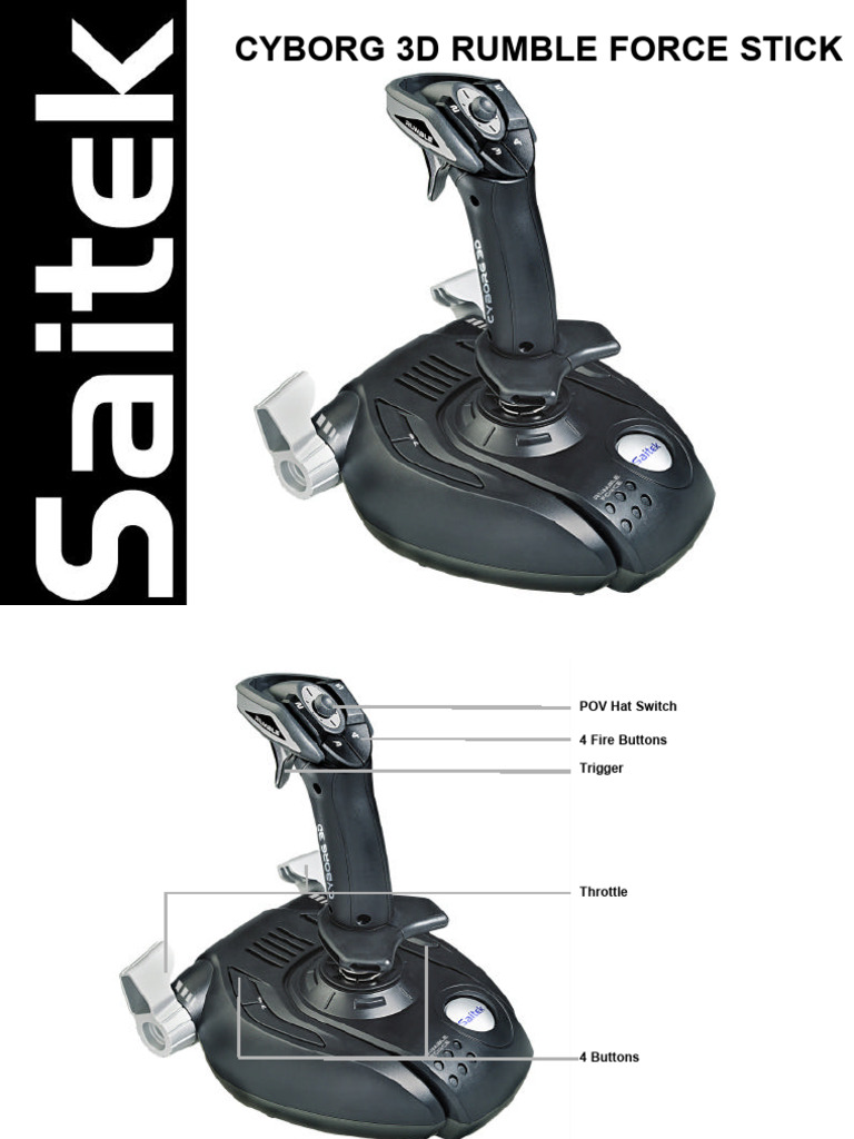 Cyborg 3D Rumble Force Stick | PDF | Icon (Computing) | Microsoft Windows