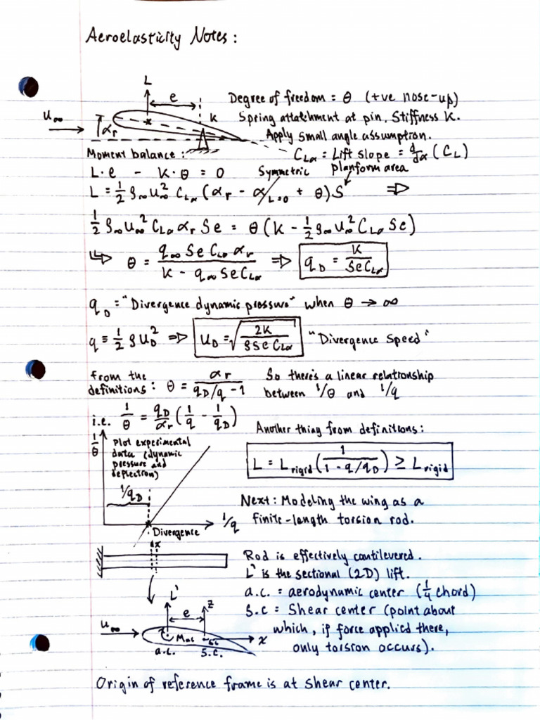 Aeroelasticity Exam III Notes | PDF