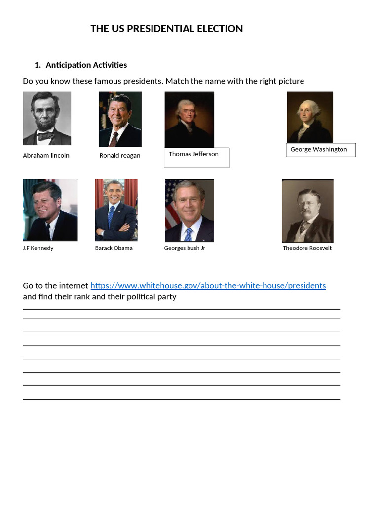 THE US PRESIDENTIAL ELECTION | PDF | Presidents Of The United States ...