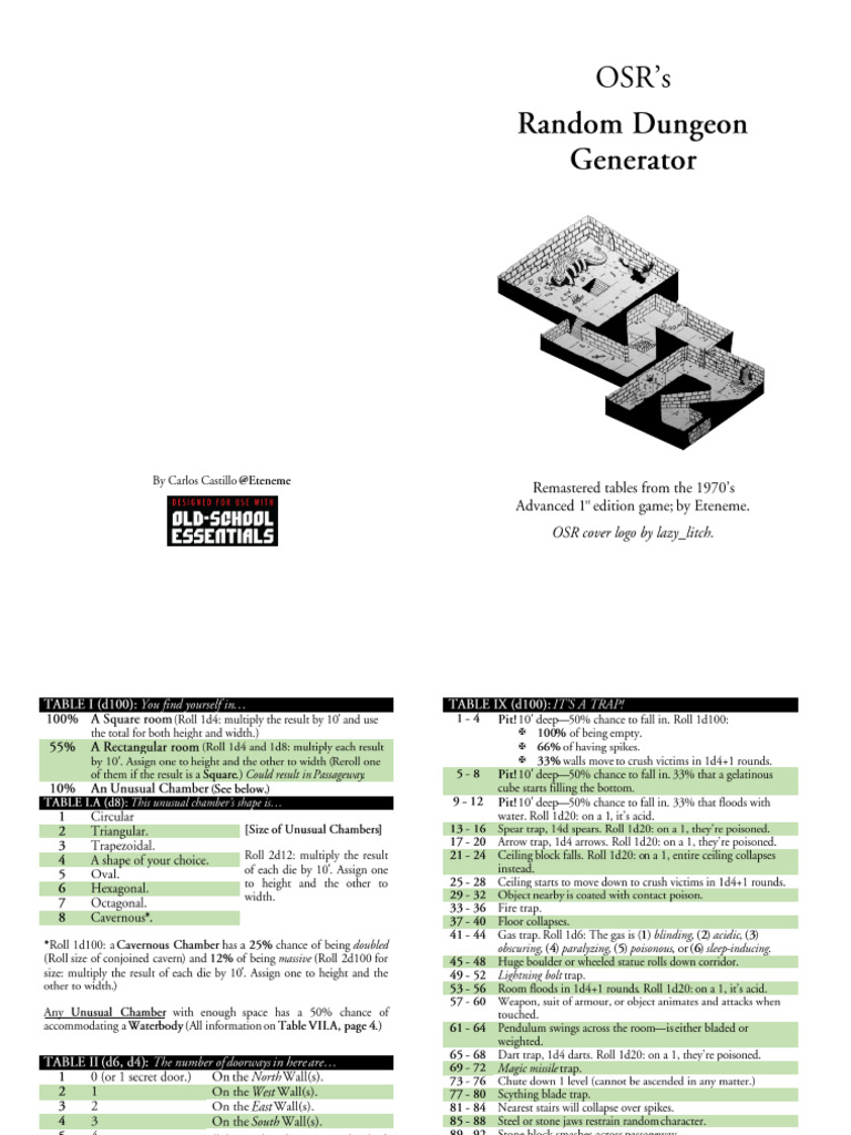 OSRs_Random_Dungeon_Generator_3.1_by_Eteneme_(PRINT-READY) (2) | PDF
