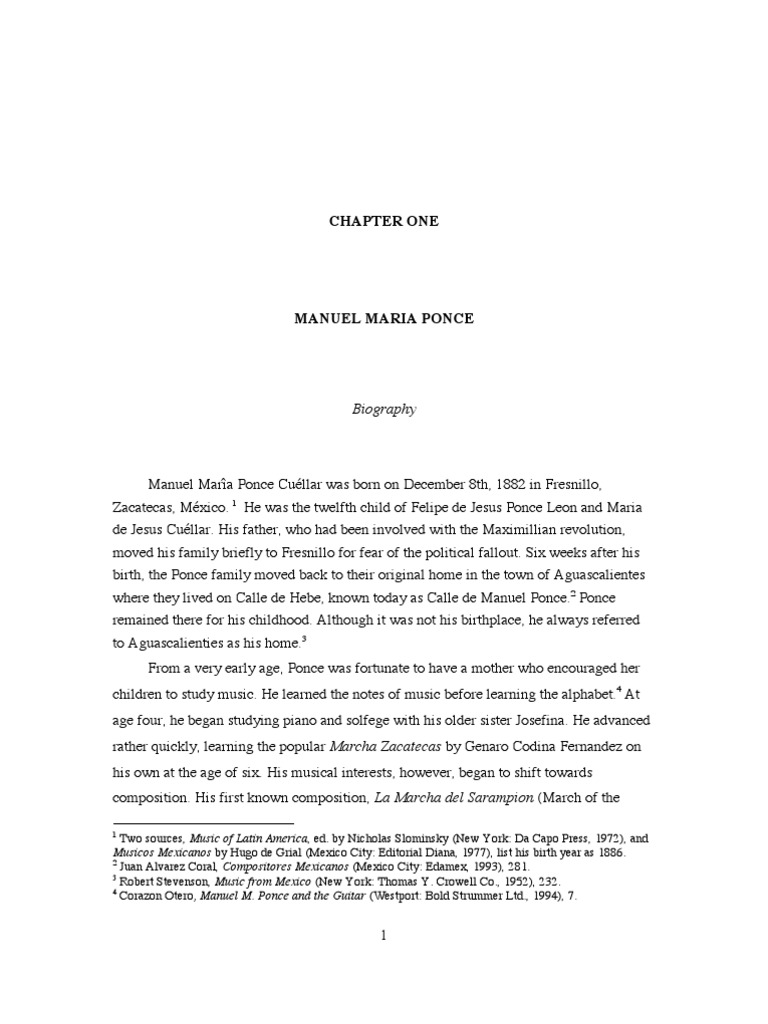 MANUEL MARIA PONCE - KevinMandervilleTreatise | PDF | Suite (Music) | Musical Compositions