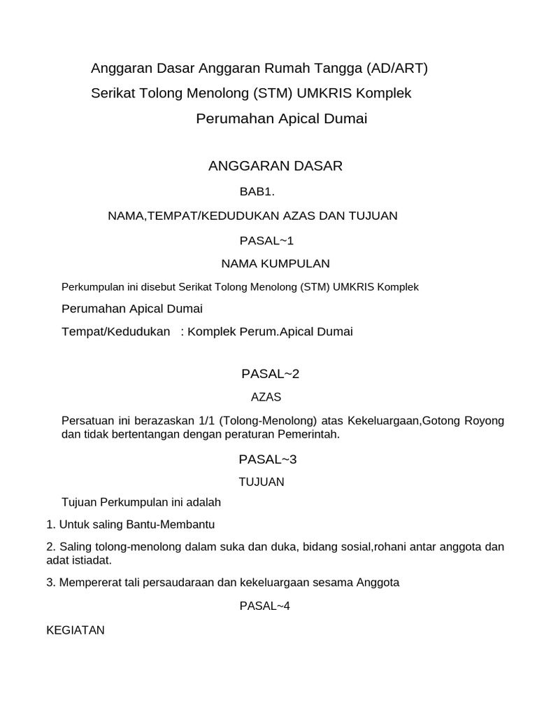 Rev ADRT 2024 Komplek Sds Review | PDF