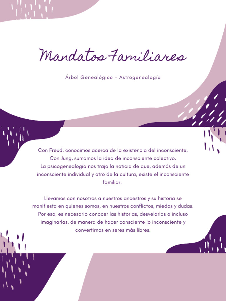 Mandatos y Roles Familiares | PDF | Familia | Mente inconsciente