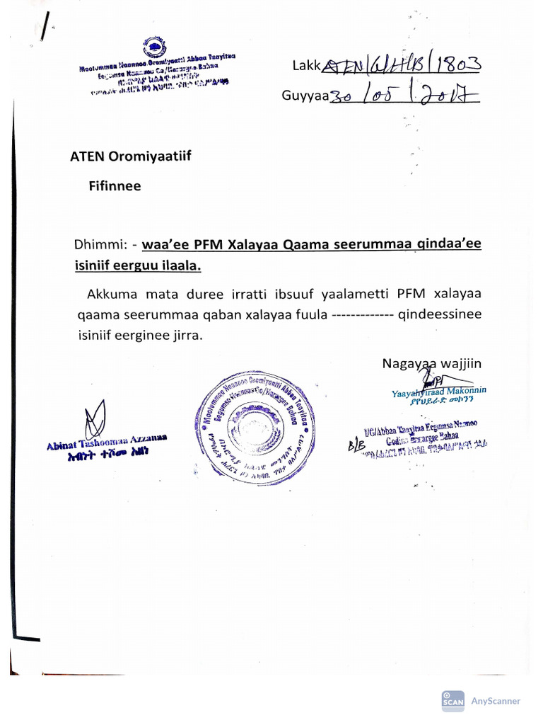 PFM Haaraa Godina Harargee Bahaa 2017 | PDF