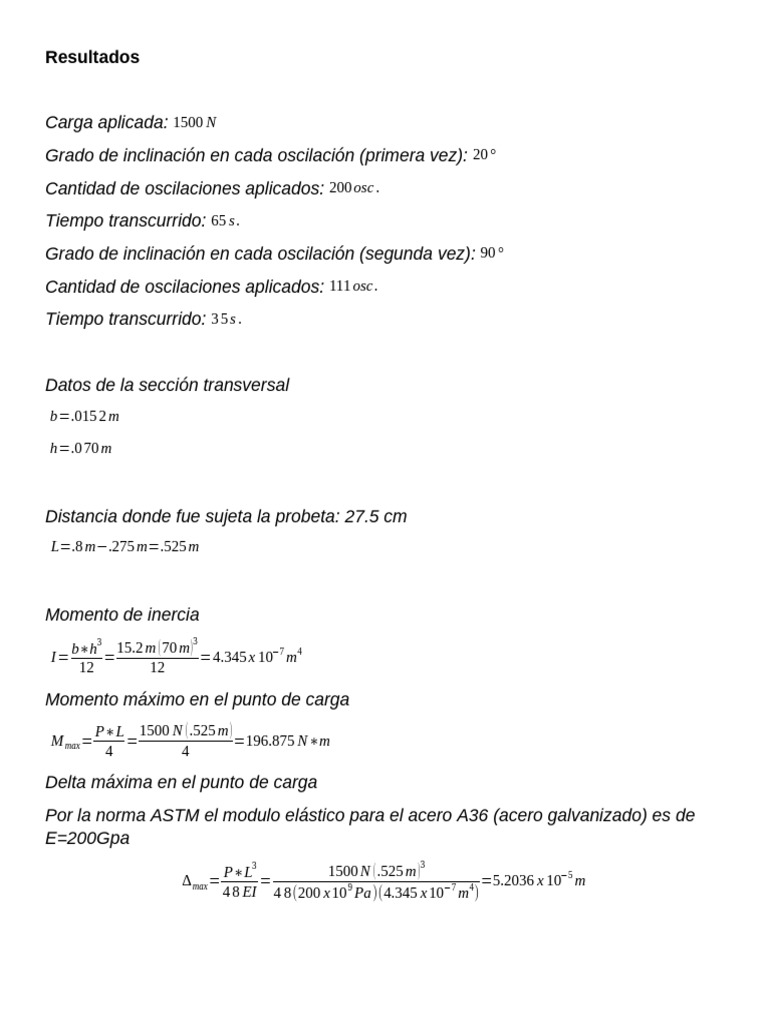 Calculos Doblez | PDF