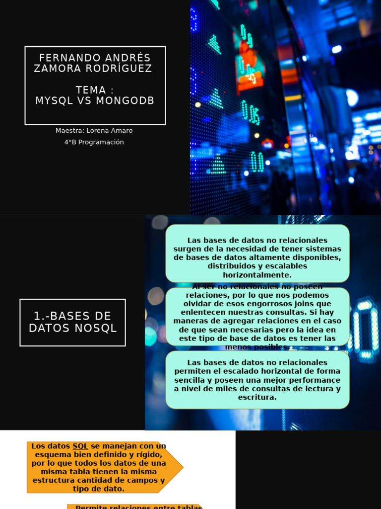presentacion 2 | PDF | Mongo Db | Bases de datos