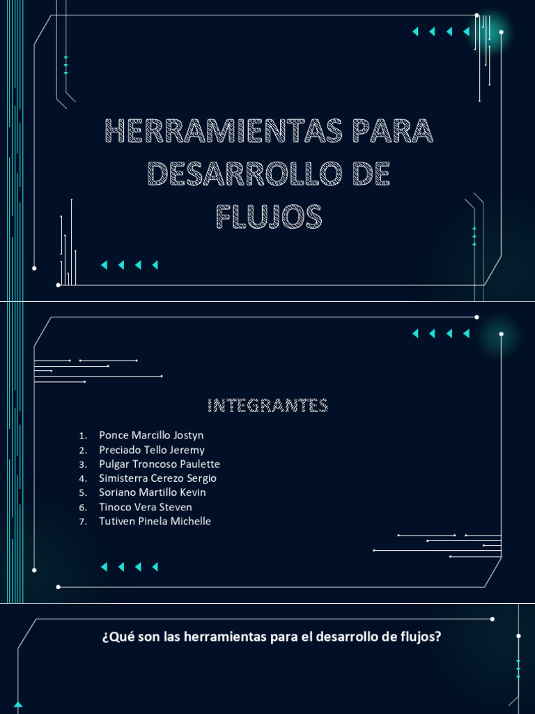 Diapositivas Grupo H 2.3 Herramientas para Desarrollo de Flujos | PDF | Escalabilidad | Software ...