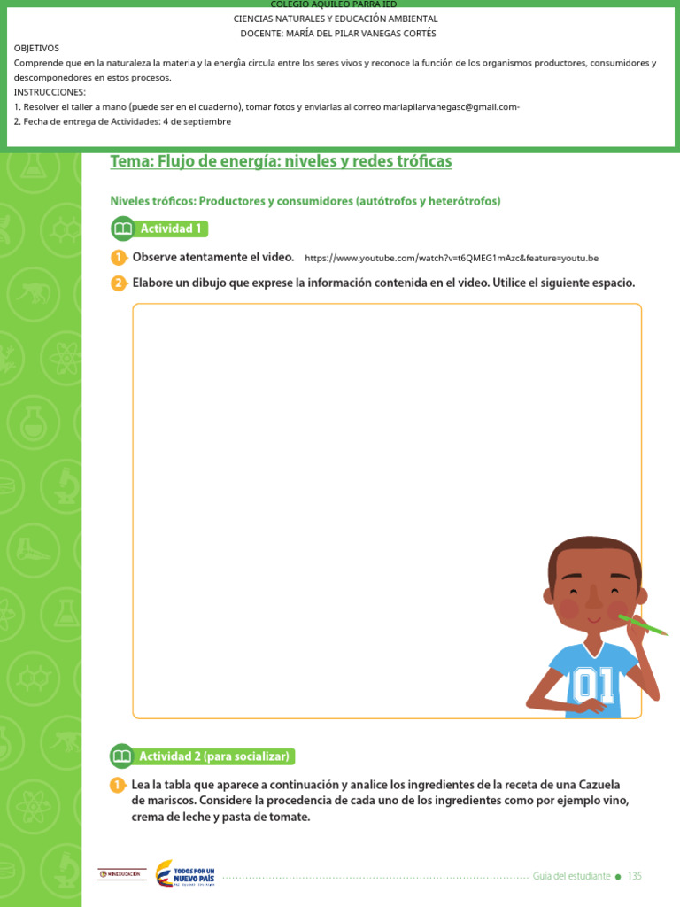 Guia de Ecologia Cadenas Alimenticias, Redes Tróficas y Piramides | PDF ...