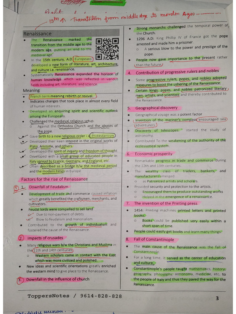 A2 Period of Renaissance | PDF