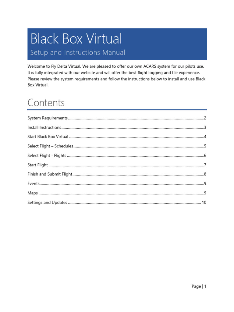 Black Box Virtual Manual | PDF | Microsoft Windows | Computing