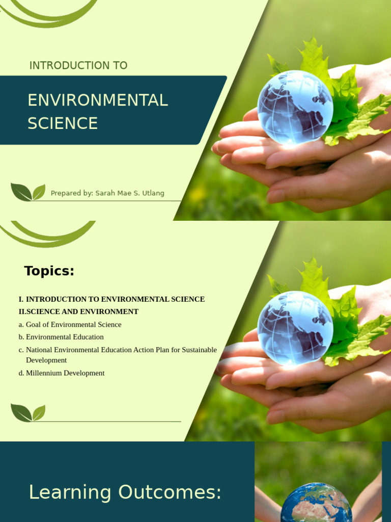 Introduction To Environmental Science | PDF | Science | Natural Environment