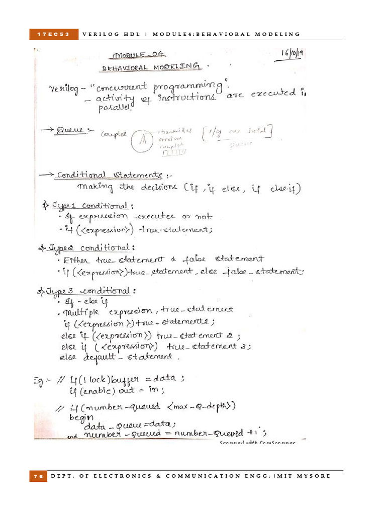 Module4 - Behavioral modeling | PDF | Hardware Description Language | Electronic Engineering