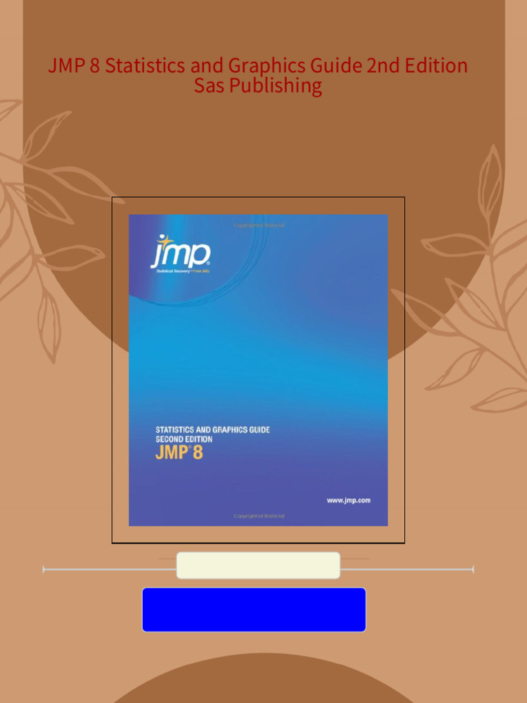 JMP 8 Statistics and Graphics Guide 2nd Edition Sas Publishing | PDF ...