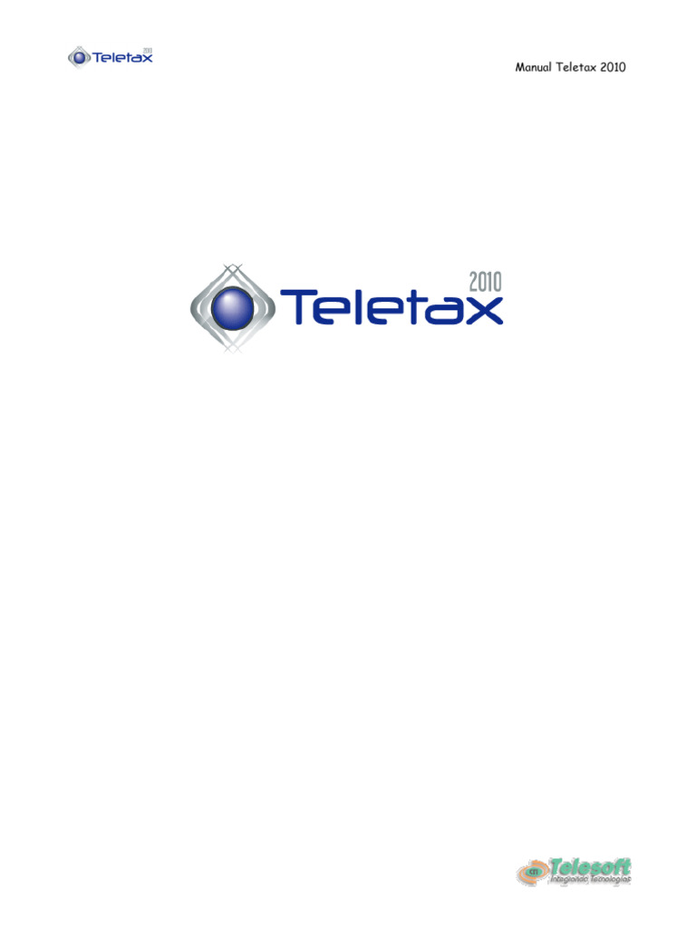 Manual de Teletax 2010: Configuración y Formatos | PDF