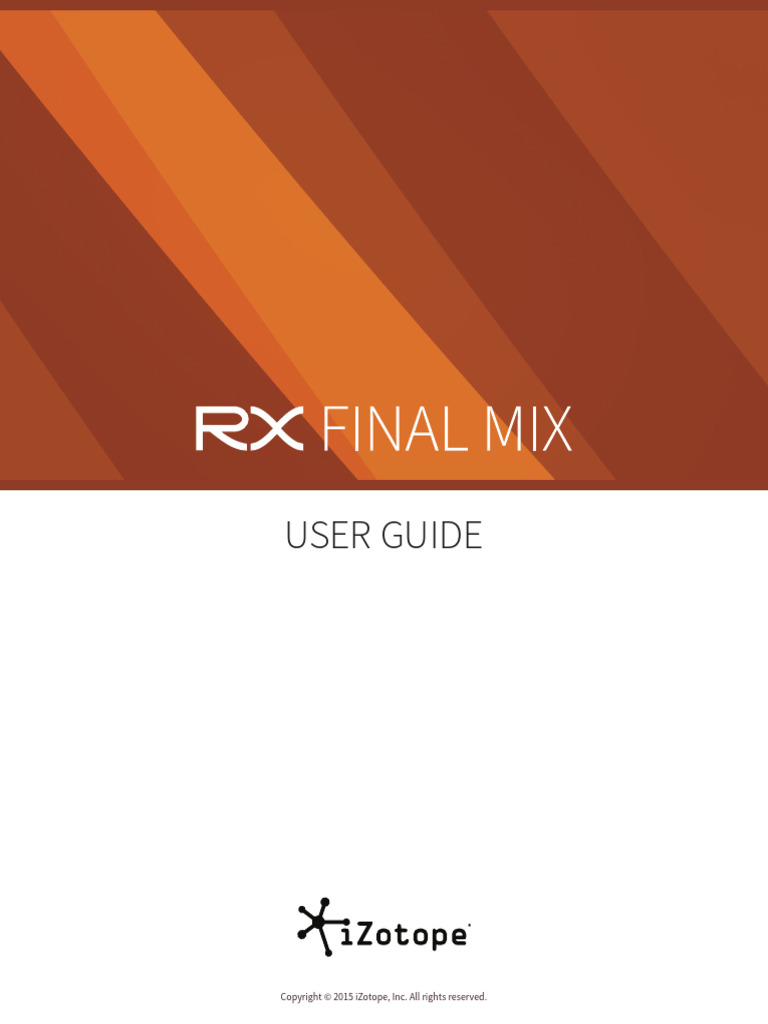 Izotope RX Final Mix Help | PDF | Equalization (Audio) | Low Pass Filter
