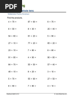 Grade 3 Number Patterns Worksheet | PDF