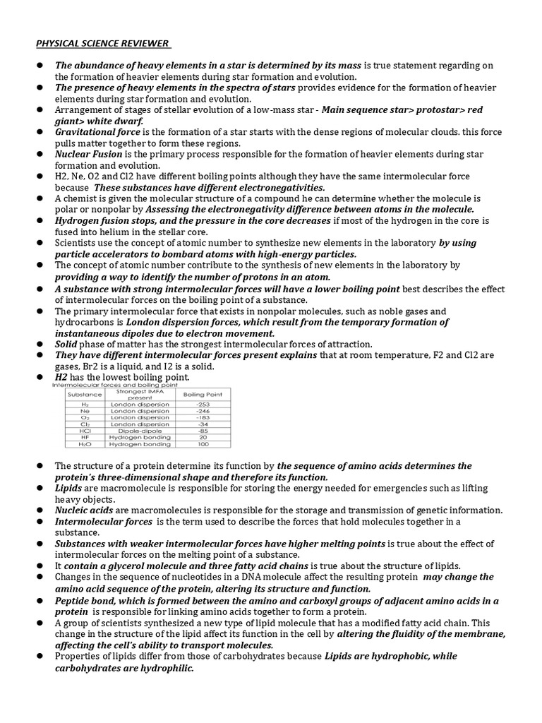 I Am Sharing 'PHYSICAL-SCIENCE-REVIEWER-1' With You | PDF | Reaction ...