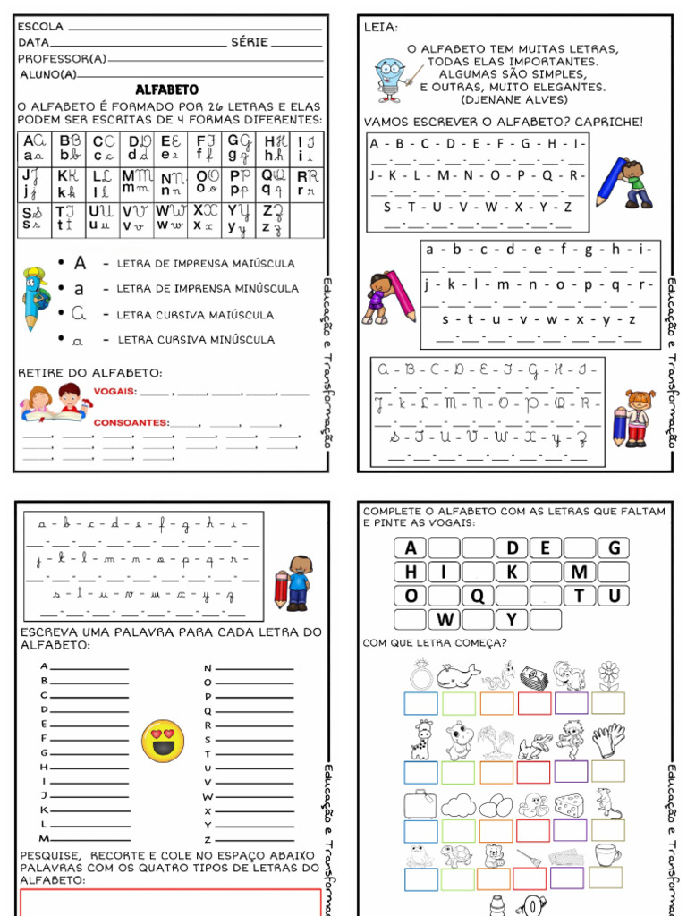 N Up PDF - Atividades LP Mesclado Páginas | PDF
