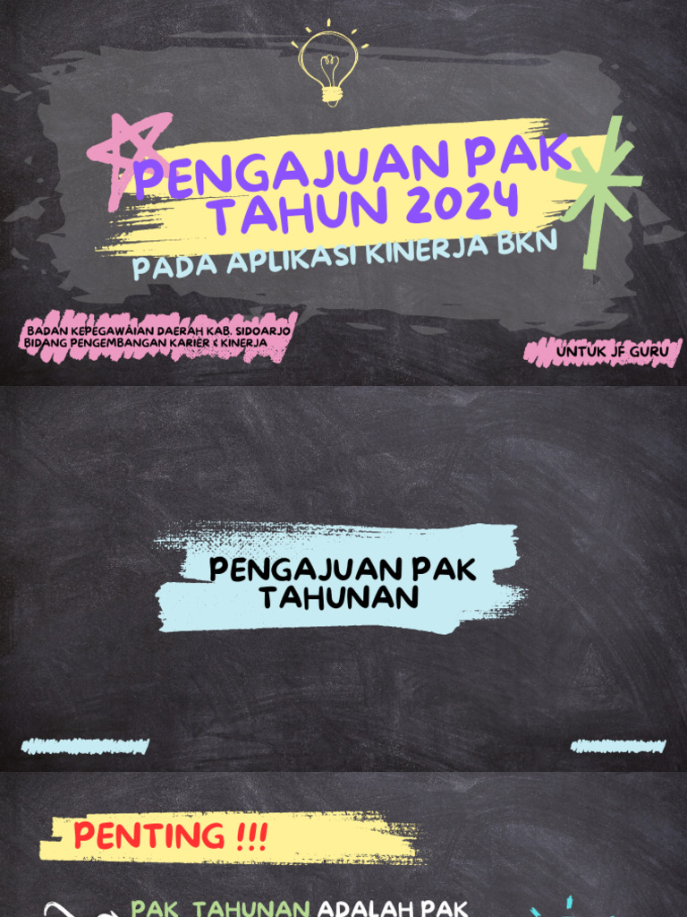 Tutorial Pengajuan Pak 2024 - Guru | PDF