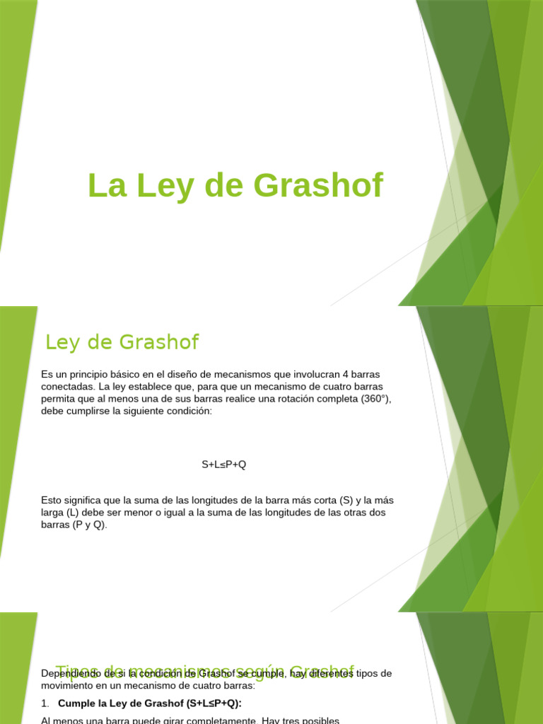Ley de Grashof en Mecanismos de 4 Barras | PDF