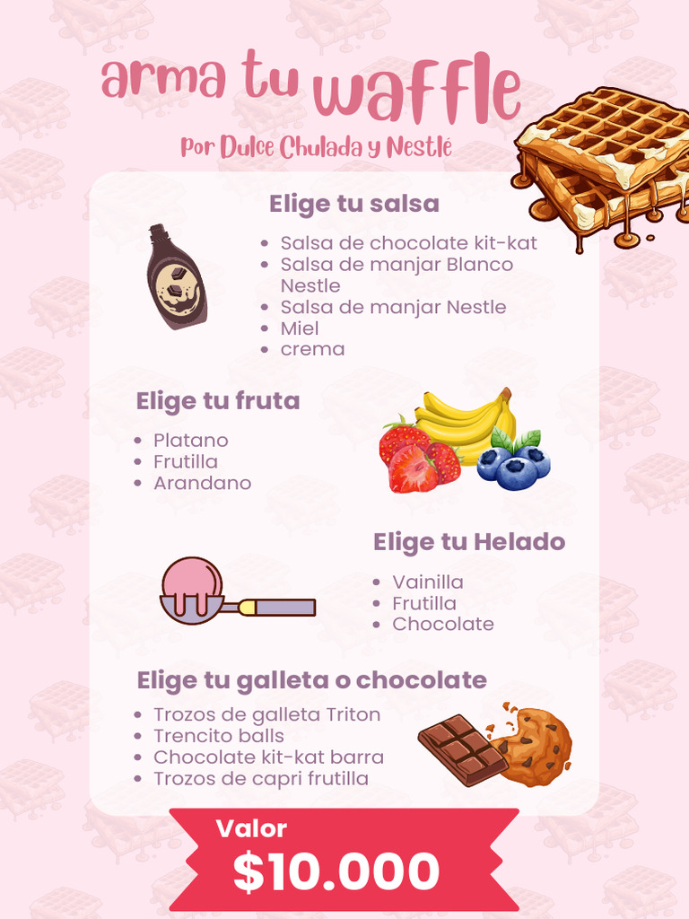 Menú Waffles | PDF