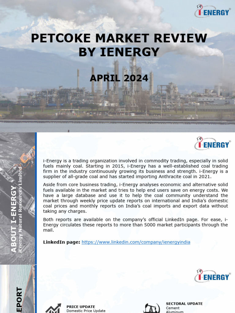 Petcoke Market Review - April 2024 | PDF | Coal | Economic Paleontology