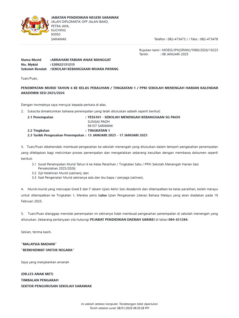 Abraham Fabian anak Manggat | PDF