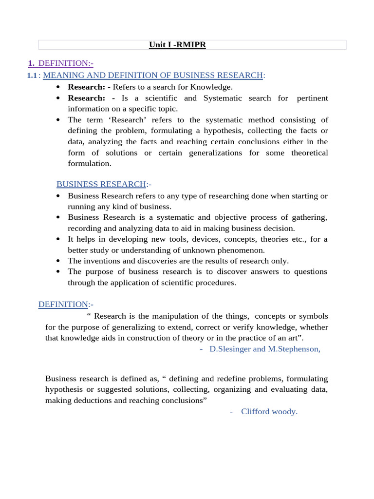 RM Ipr | PDF | Quantitative Research | Methodology