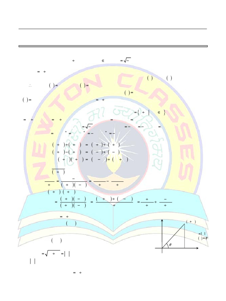FORMULAE IN MATHS COMPLEX NO | PDF | Complex Number | Numbers