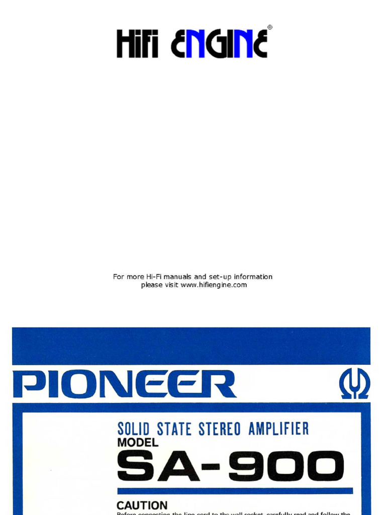 hfe_pioneer_sa-900_user_service | PDF