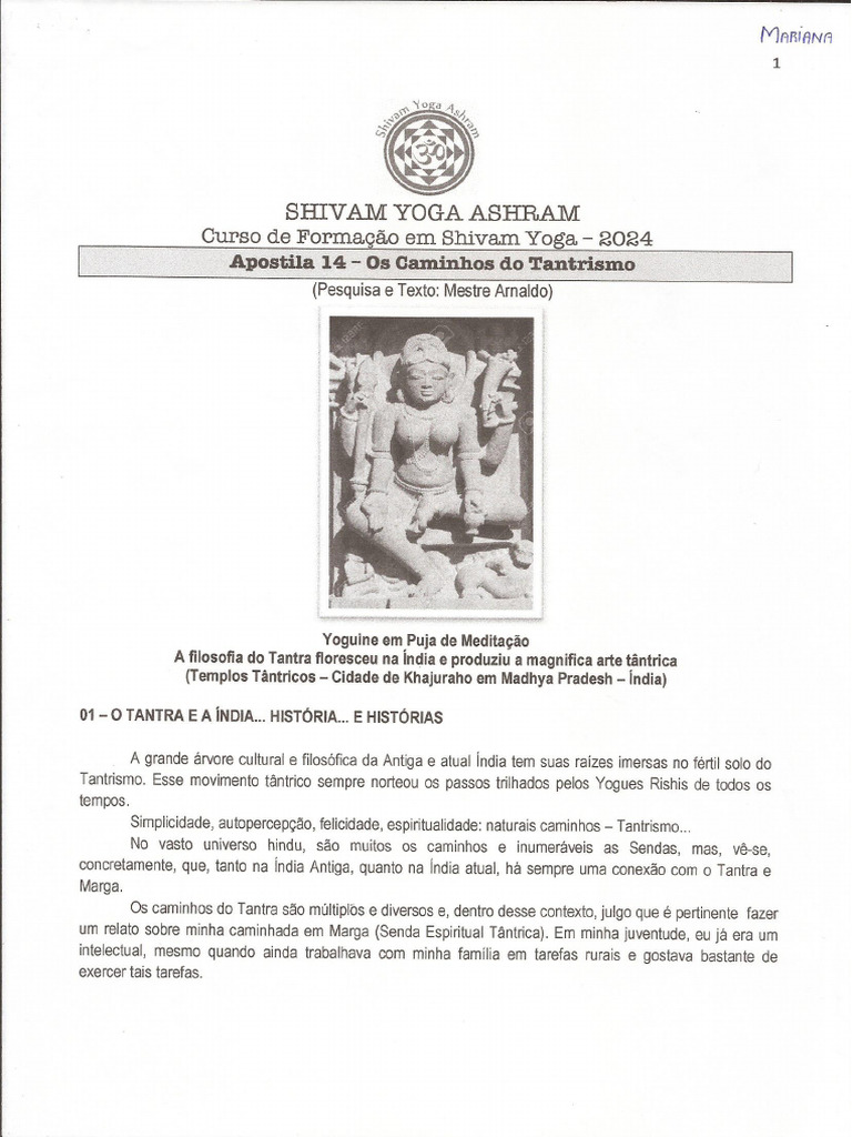 Apostila 14 - Os Caminhos Do Tantrismo | PDF