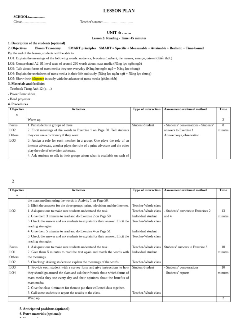 Reading | PDF | Vocabulary | Human Communication