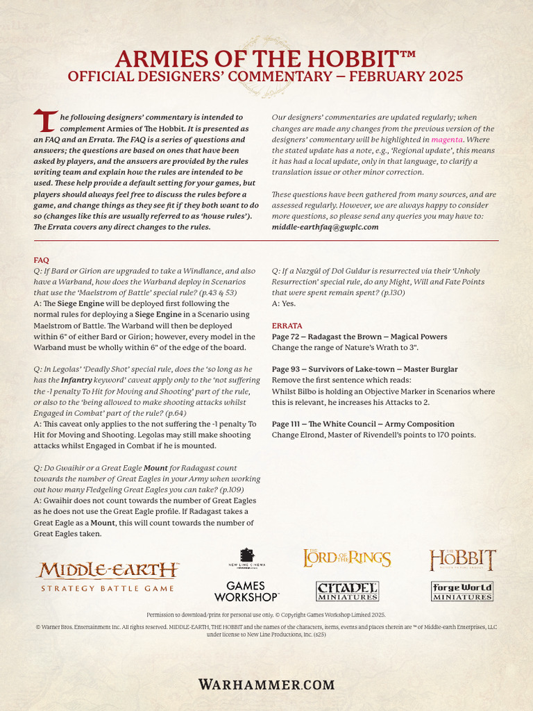 Eng Middle Earth Army Book The Hobbit Faq-Nmp4jwbhbw-Eovr8nytxh | PDF ...