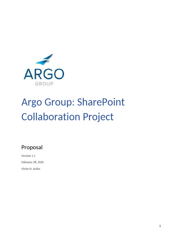 Argo Proposal1!27!20C-4 (Argo Revised 3-12-20) 2 | PDF | Indemnity ...