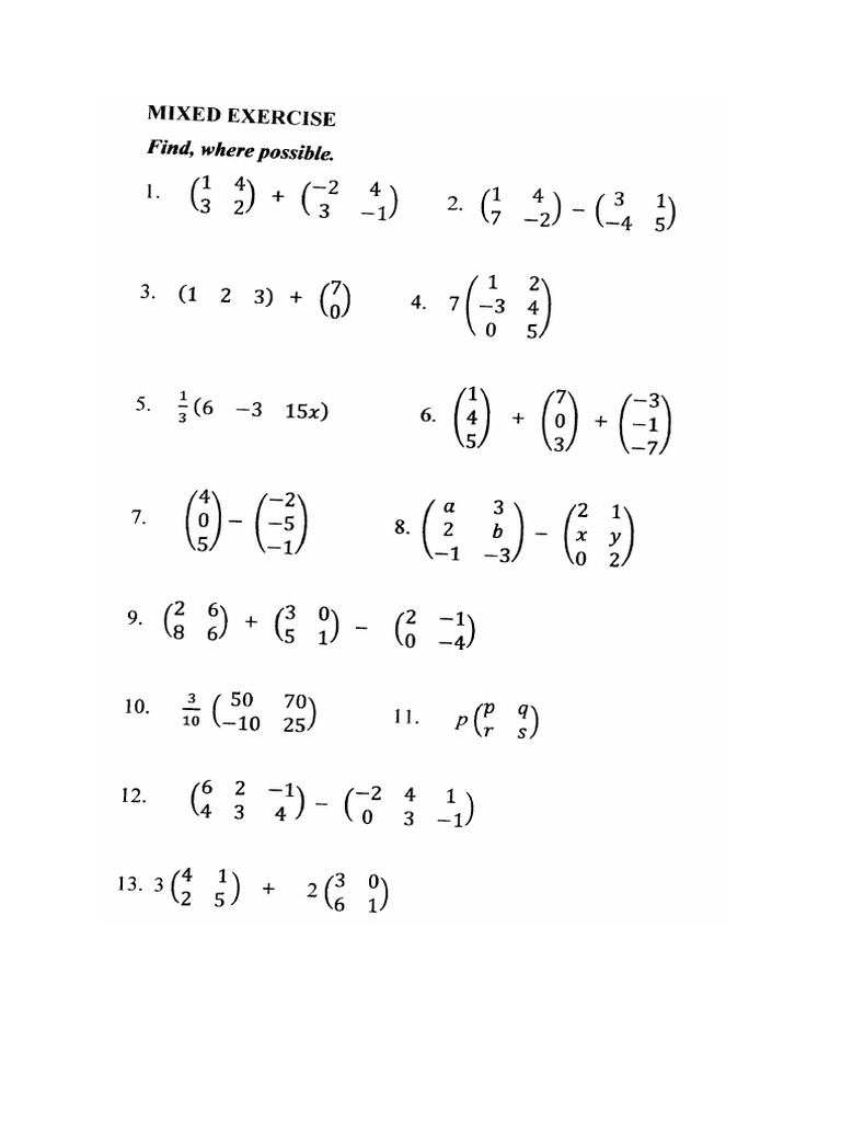 Revision Exercise Scan | PDF