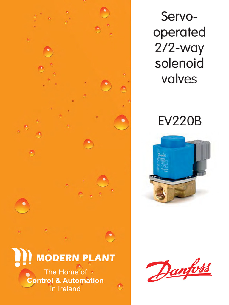 EV220B Servo-Operated Solenoid Valves | PDF | Valve | Inductor