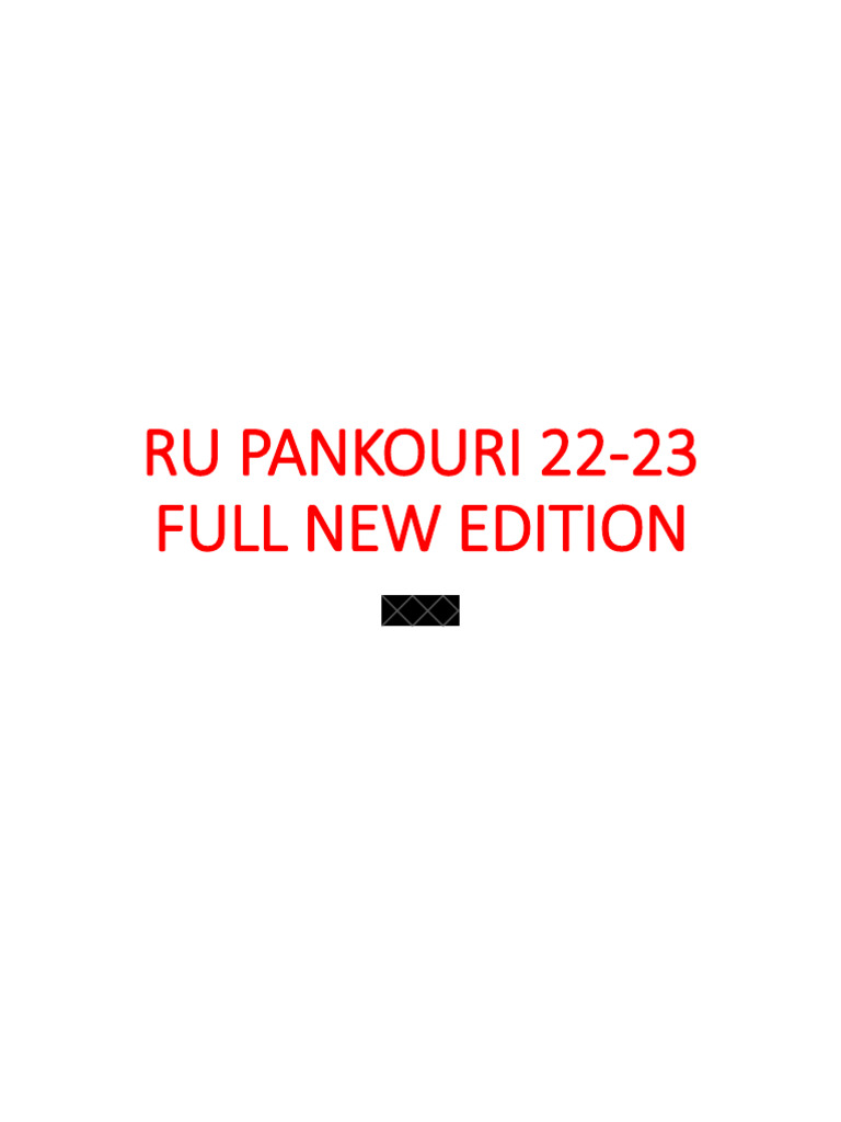 Pankouri Question Bank for RU A Unit | PDF