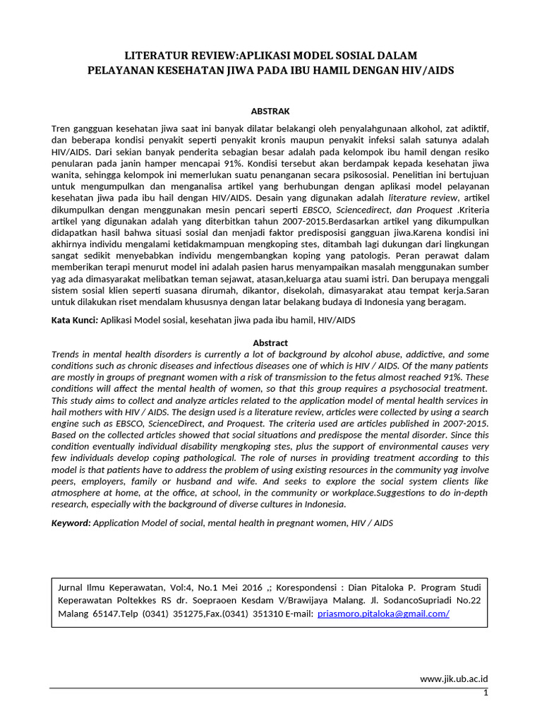 Contoh Literatur Review | PDF