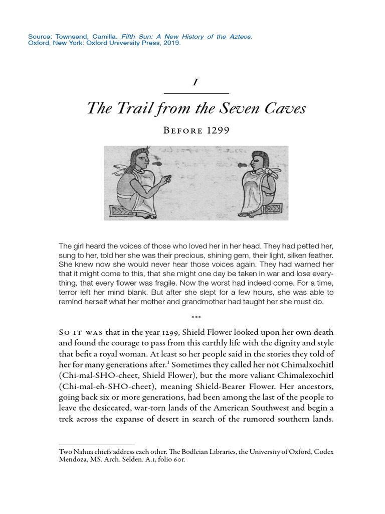 1 Townsend, C. - Fifth Sun. A New History of The Aztecs. The Trail From ...