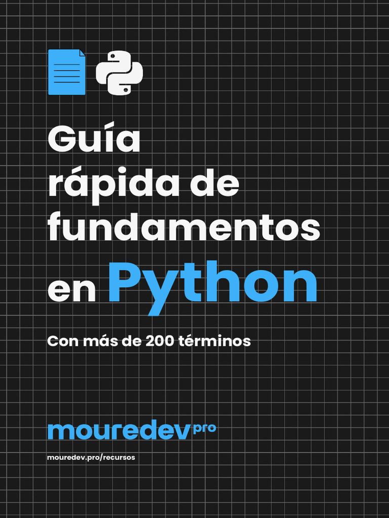 LTPKw3b9RietOe4Wwac9 Guia Fundamentos Python Mouredevpro | PDF | Python (lenguaje de ...